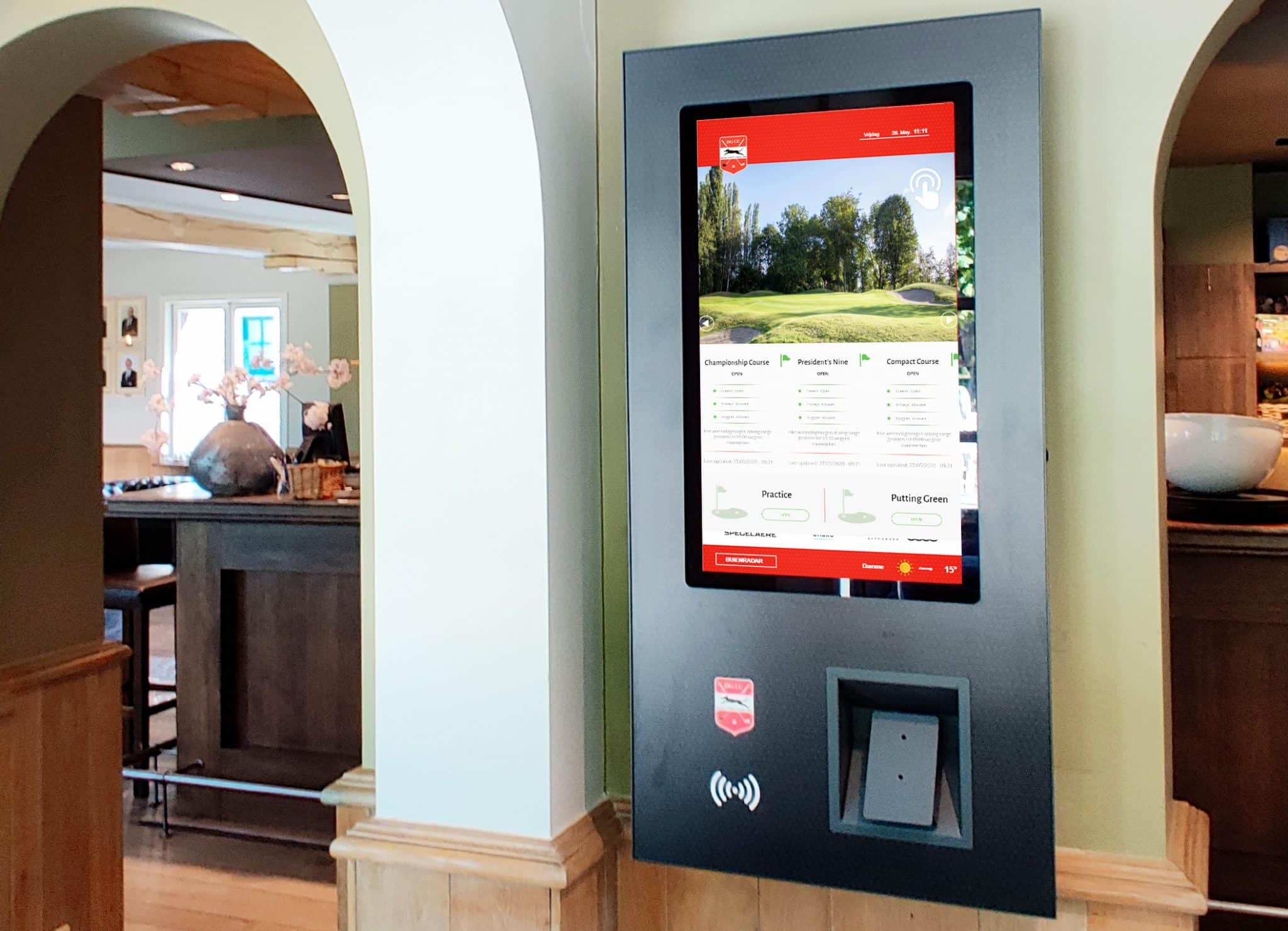 Digital Signage Damme Golf & Country Club - DPM Signage | Narrowcasting ...